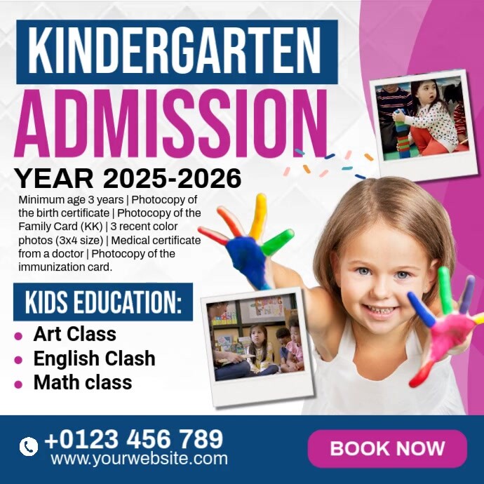 Copy of Kindergarten Admission Ads | PosterMyWall