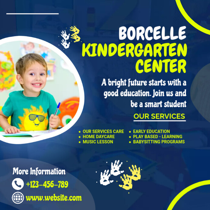 Plantilla de KINDERGARTEN | PosterMyWall