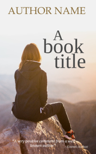 Kindle book cover art design template | PosterMyWall