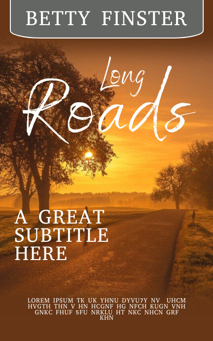 Kindle Book Cover Template | PosterMyWall
