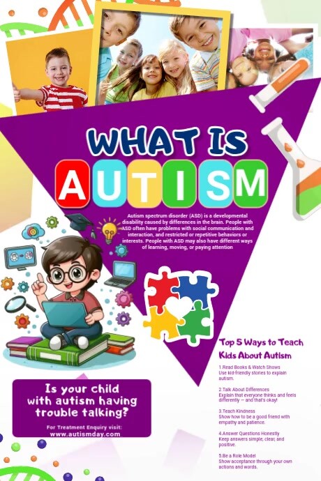 Copy of Kindness & Autism Purple Celebration | PosterMyWall