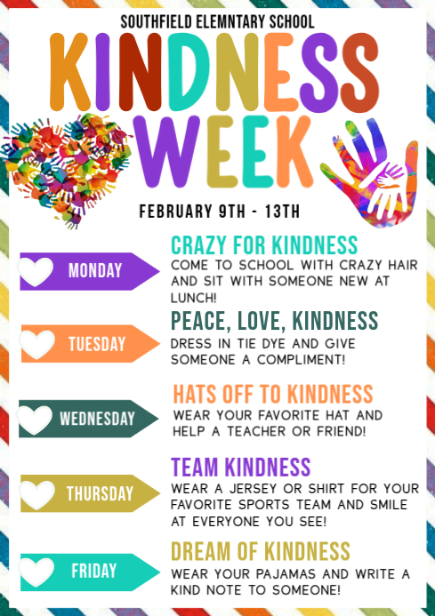 Plantilla de Kindness Spirit Week Flyer | PosterMyWall