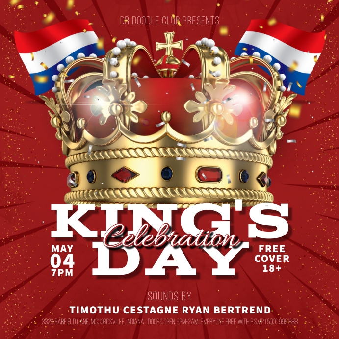 King's Day Template | PosterMyWall