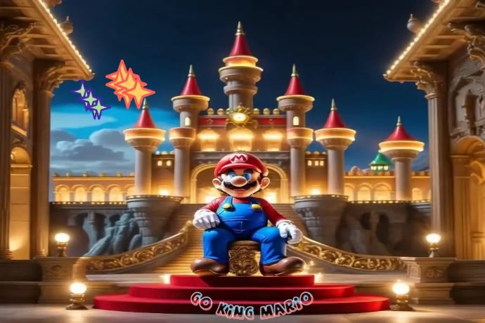 King Mario (1) Template | PosterMyWall