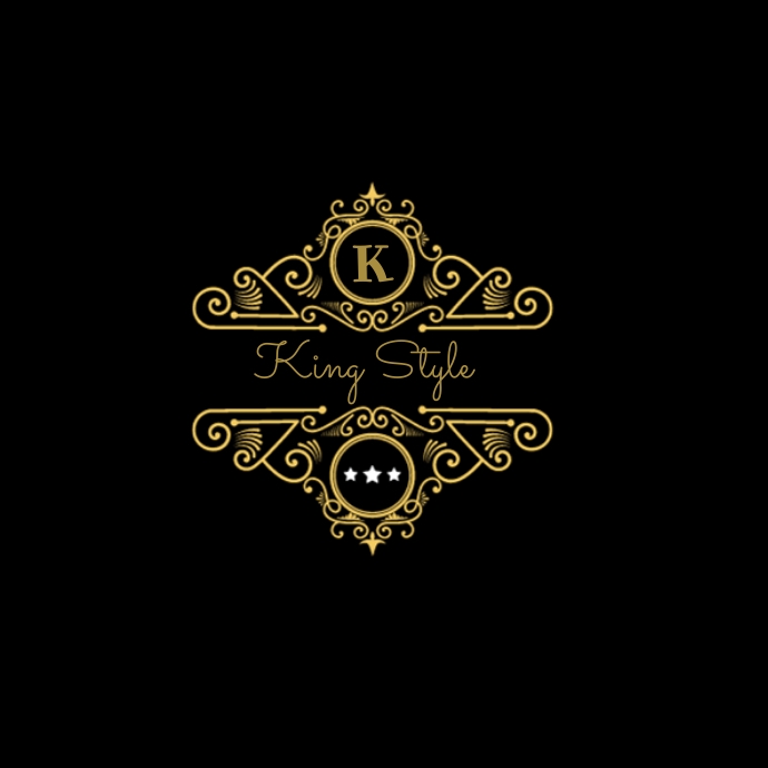 King Style Golden Logo Design Template | PosterMyWall