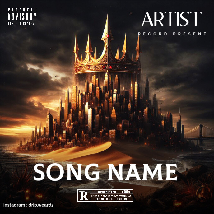 kings city cover art Template | PosterMyWall