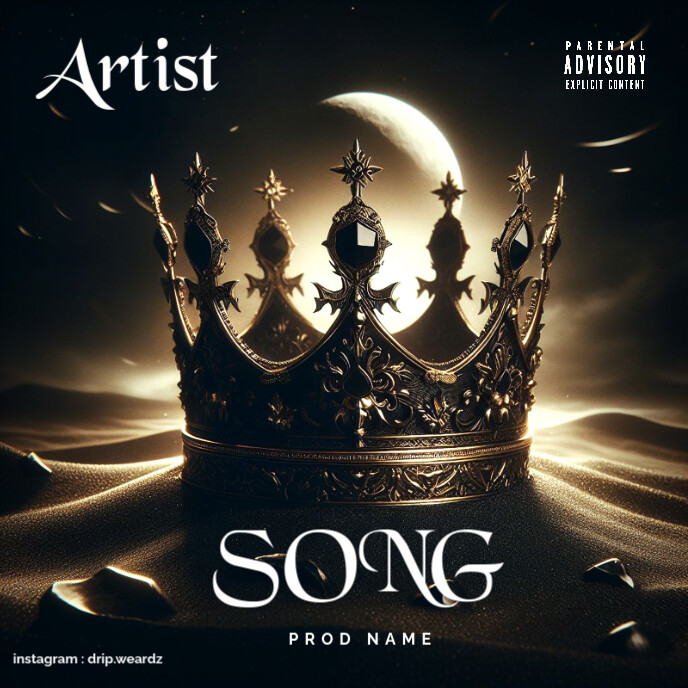 kings crown album cover art Template | PosterMyWall