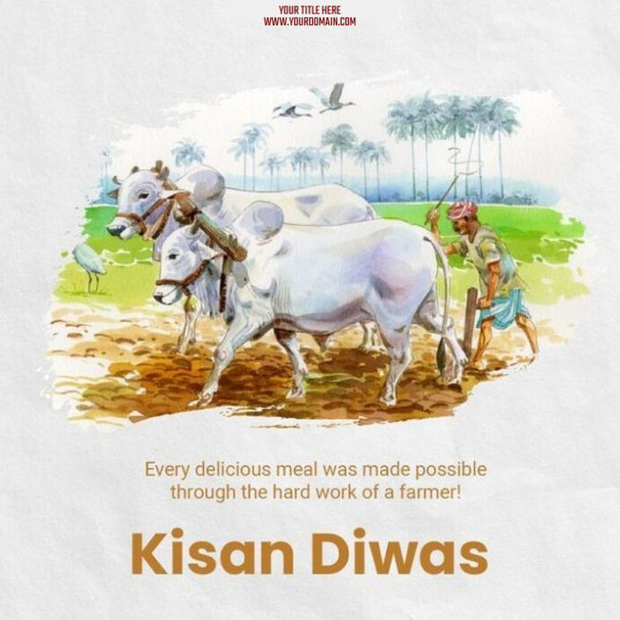 Kisan Diwas Template | PosterMyWall