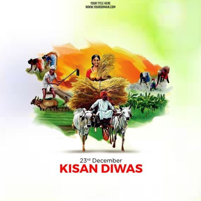 Plantilla de Kisan Diwas | PosterMyWall