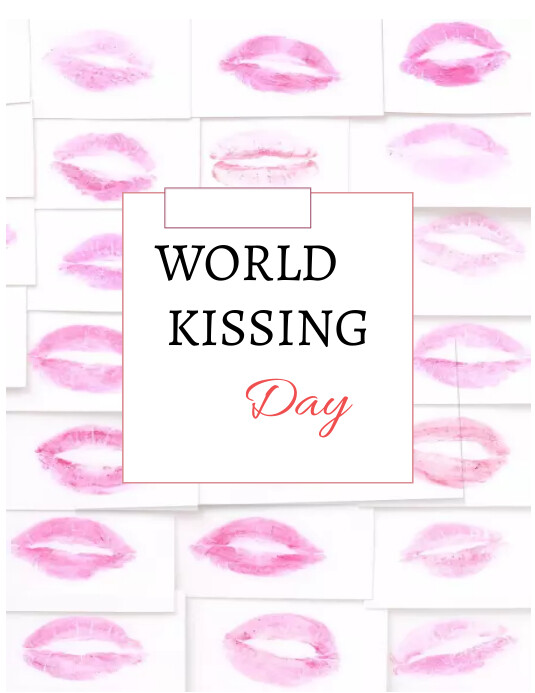 KISSING Day Template | PosterMyWall