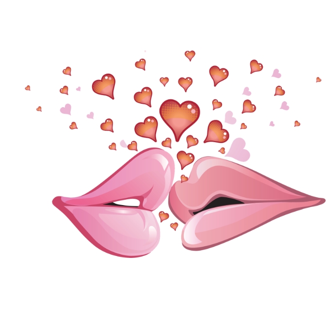 Kissing sticker design flyer Template | PosterMyWall