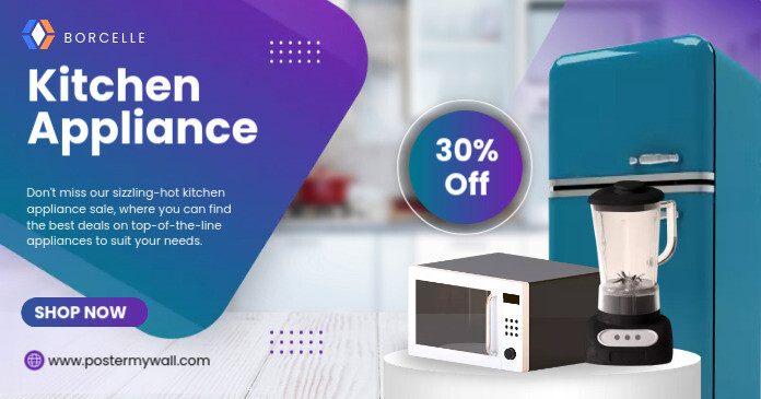 kitchen appliance facebook ad Template | PosterMyWall