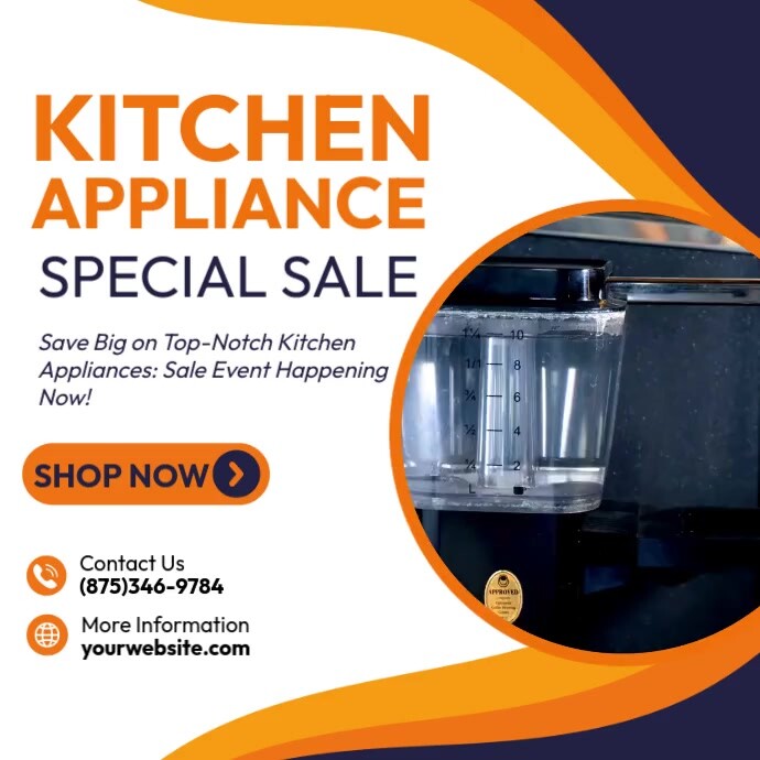 Kitchen Appliance Sale Template | PosterMyWall