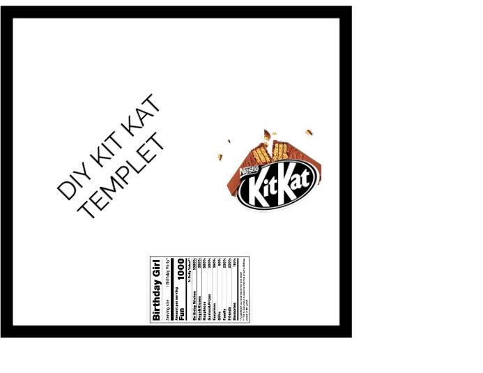 Modèle Kitkat templet | PosterMyWall