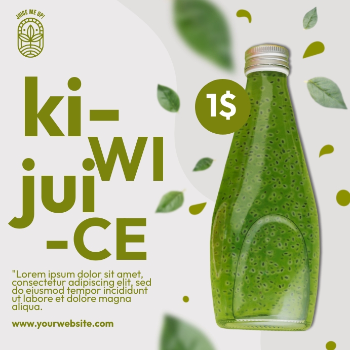 Kiwi Juice Ads Template | PosterMyWall
