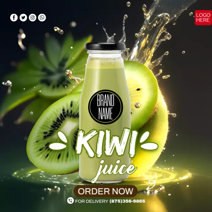 Kiwi Juice Offer Template | PosterMyWall
