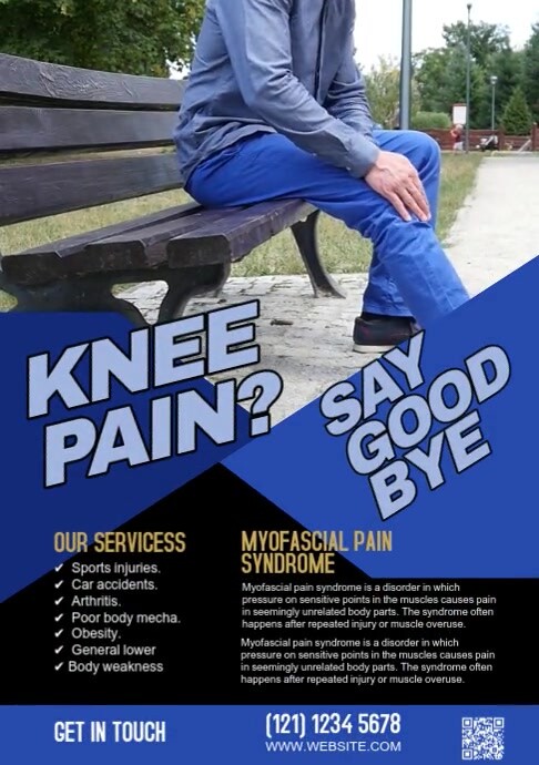 Knee Injury Health flyer (1) Template | PosterMyWall