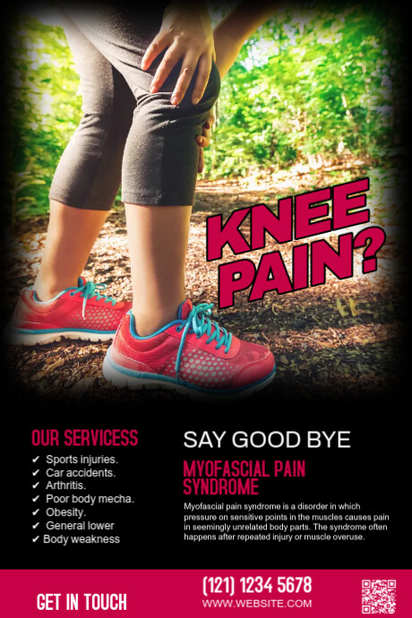 Copy of Knee Injury Health flyer | PosterMyWall