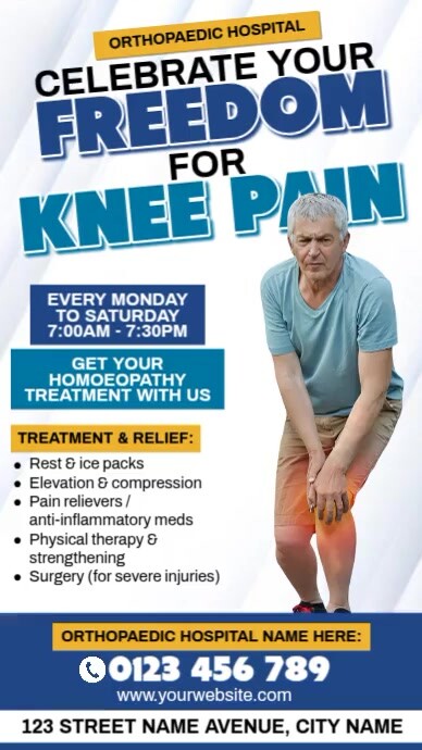 Copy of Knee Pain Ads | PosterMyWall