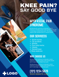 Knee Pain Treatment flyer Template | PosterMyWall