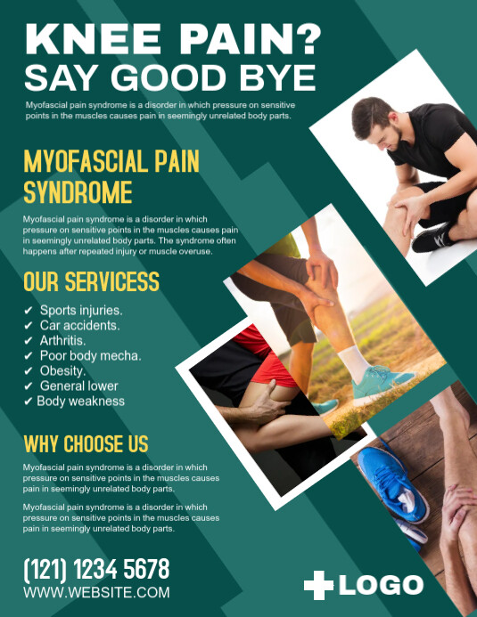 Copy of Knee Pain Treatment flyer | PosterMyWall