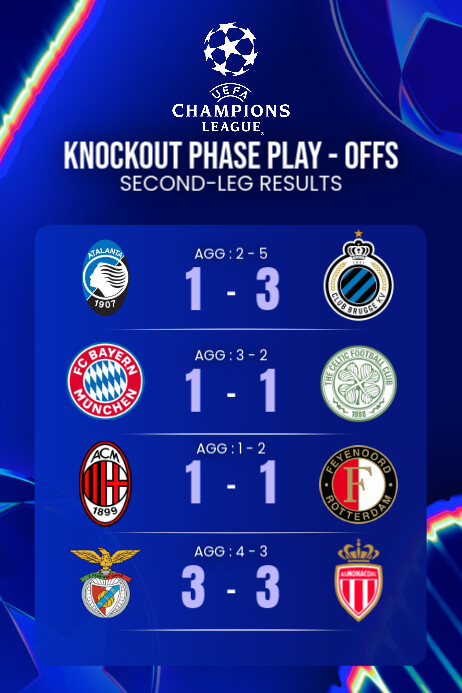 Copy of KNOCKOUT PHASE PLAY-OFFS 2024 2025 | PosterMyWall