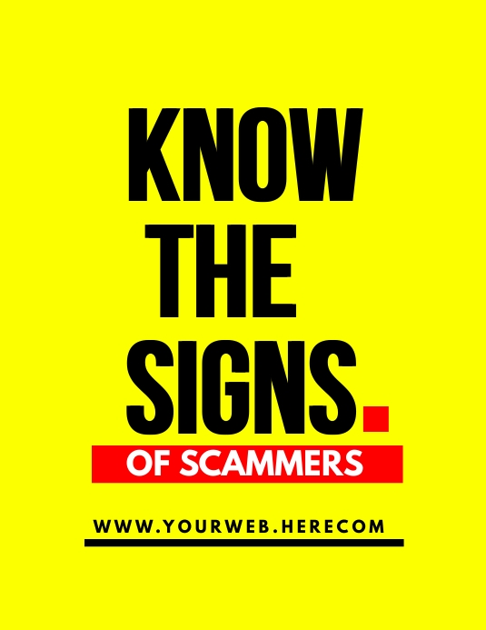 know the signs Template | PosterMyWall