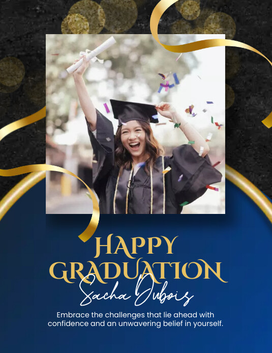 Kolase Happy Graduation Pamflet (letter As) Template | PosterMyWall