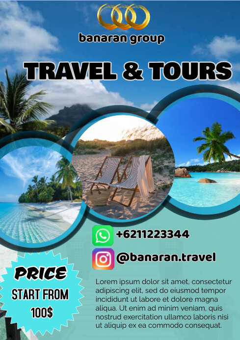 Copy of Kolase Travel And Tours Package A4 | PosterMyWall