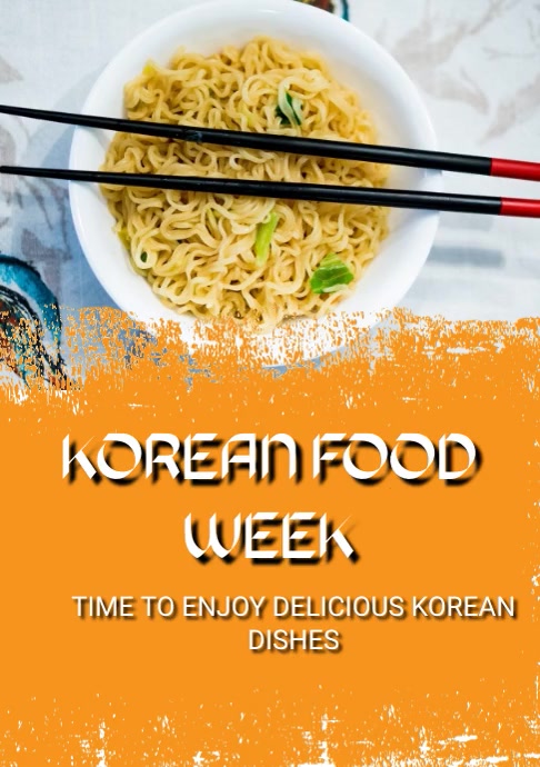 Korean street food menu Template | PosterMyWall
