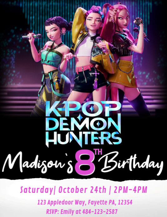 Kpop Demon Hunters Template | PosterMyWall