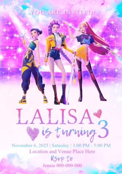 Kpop Demon Hunters Templat | PosterMyWall