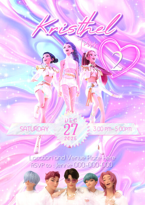 Kpop demon hunters Template | PosterMyWall