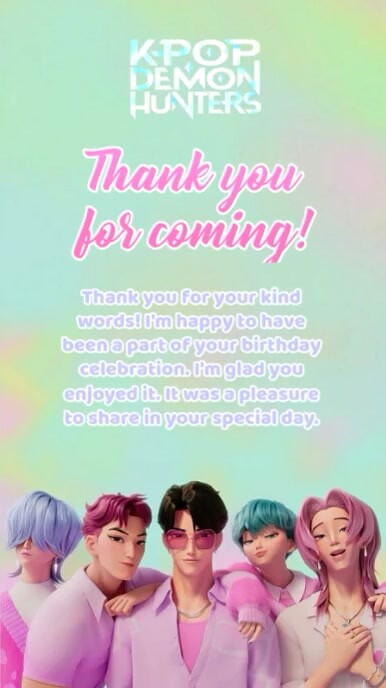 Kpop Demon Hunters Template | PosterMyWall