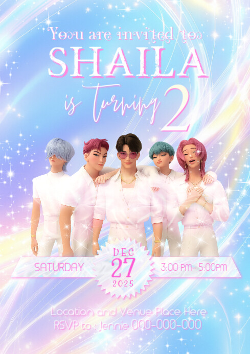 Plantilla de kpop demon hunters | PosterMyWall