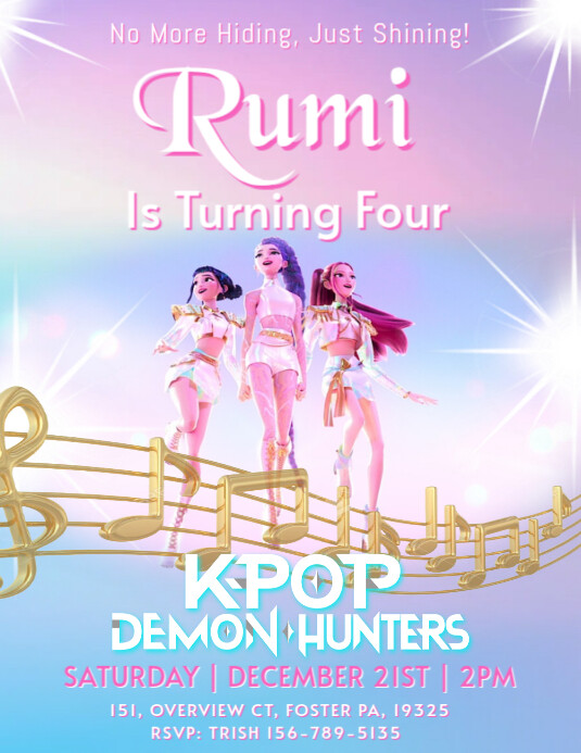 Kpop Demon Hunters Template | PosterMyWall