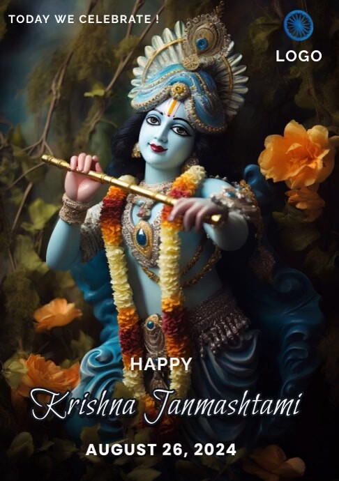 krishna janmashtami Template | PosterMyWall
