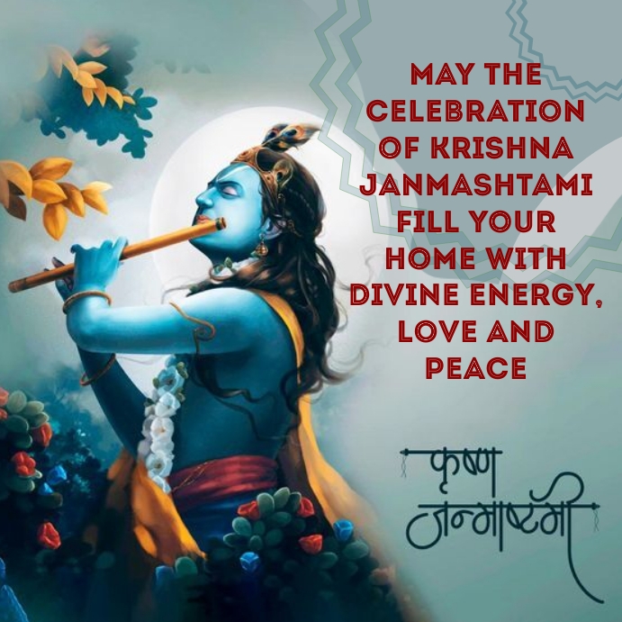 Krishna Janmashtami Template | PosterMyWall