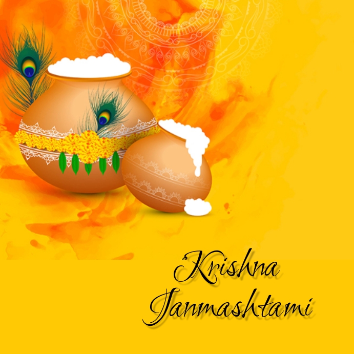Krishna Janmashtami Template | PosterMyWall