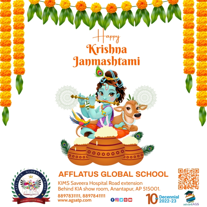 krishna janmashtami Template | PosterMyWall