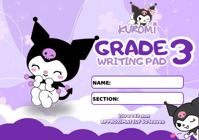 Copy of Kurumi Notebook Design | PosterMyWall