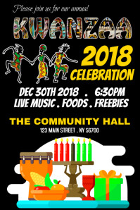 Kwanzaa celebration Template | PosterMyWall