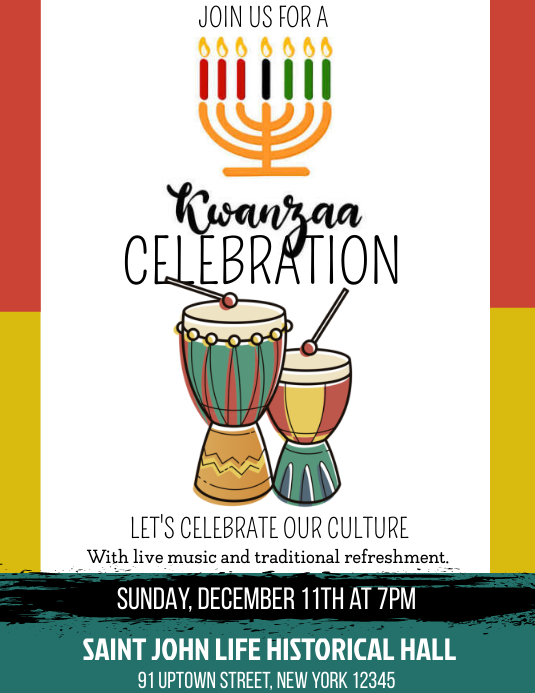 KWANZAA CELEBRATION Template | PosterMyWall