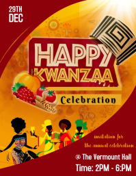 Kwanzaa Celebration Flyer Template | PosterMyWall