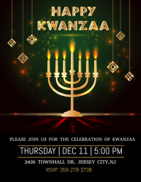 Happy Kwanzaa poster template | PosterMyWall