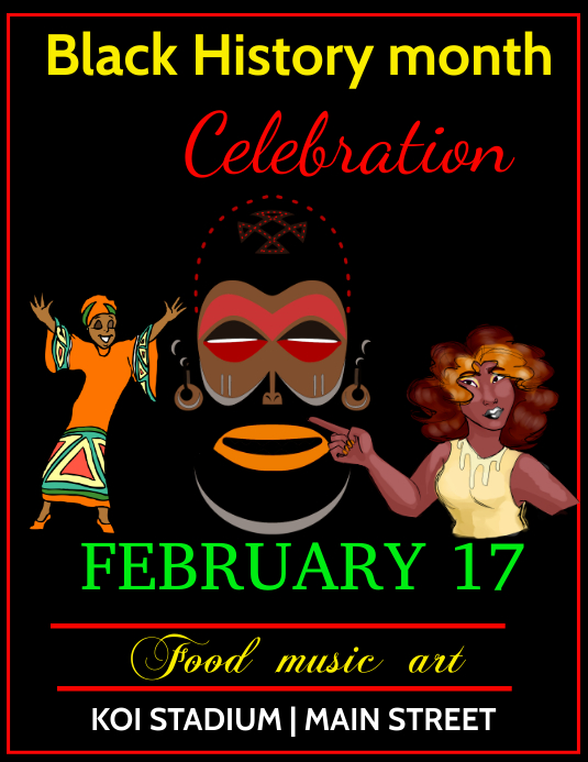 Plantilla de Mes de La Historia Negra | PosterMyWall