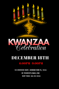 Kwanzaa celebration Template | PosterMyWall