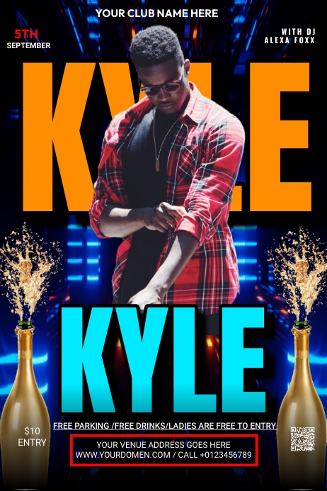 KYLE NIGHT Template | PosterMyWall