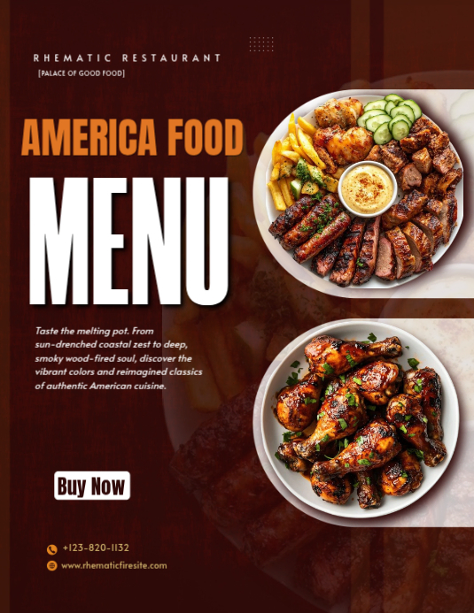 l Food Menu Template | PosterMyWall