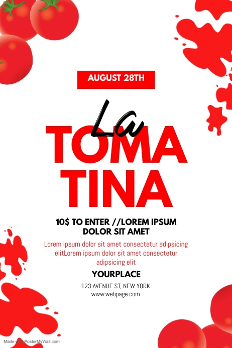 La Tomatina Template | PosterMyWall